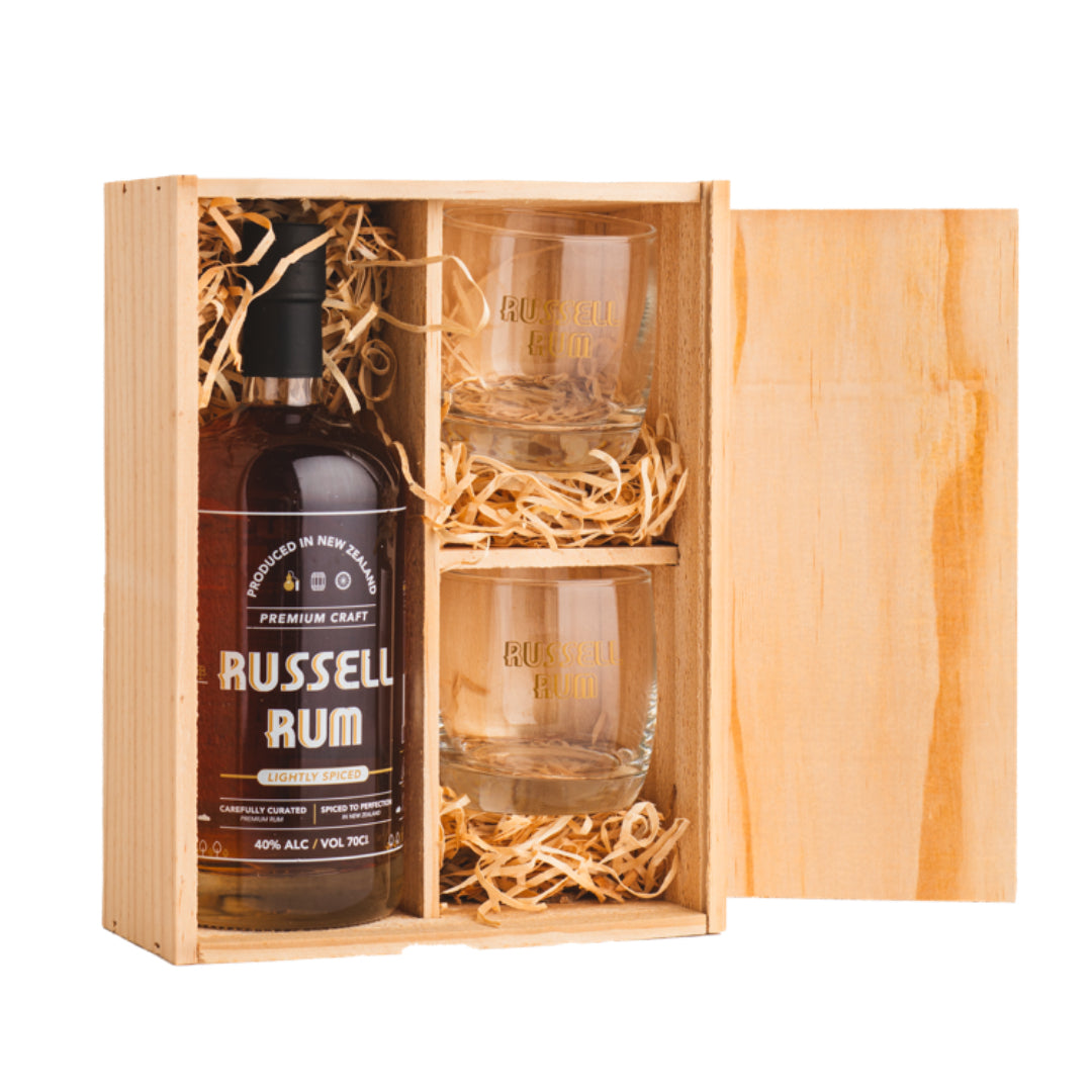 Russell Rum Gift Box & Glass Set – Blush Gin