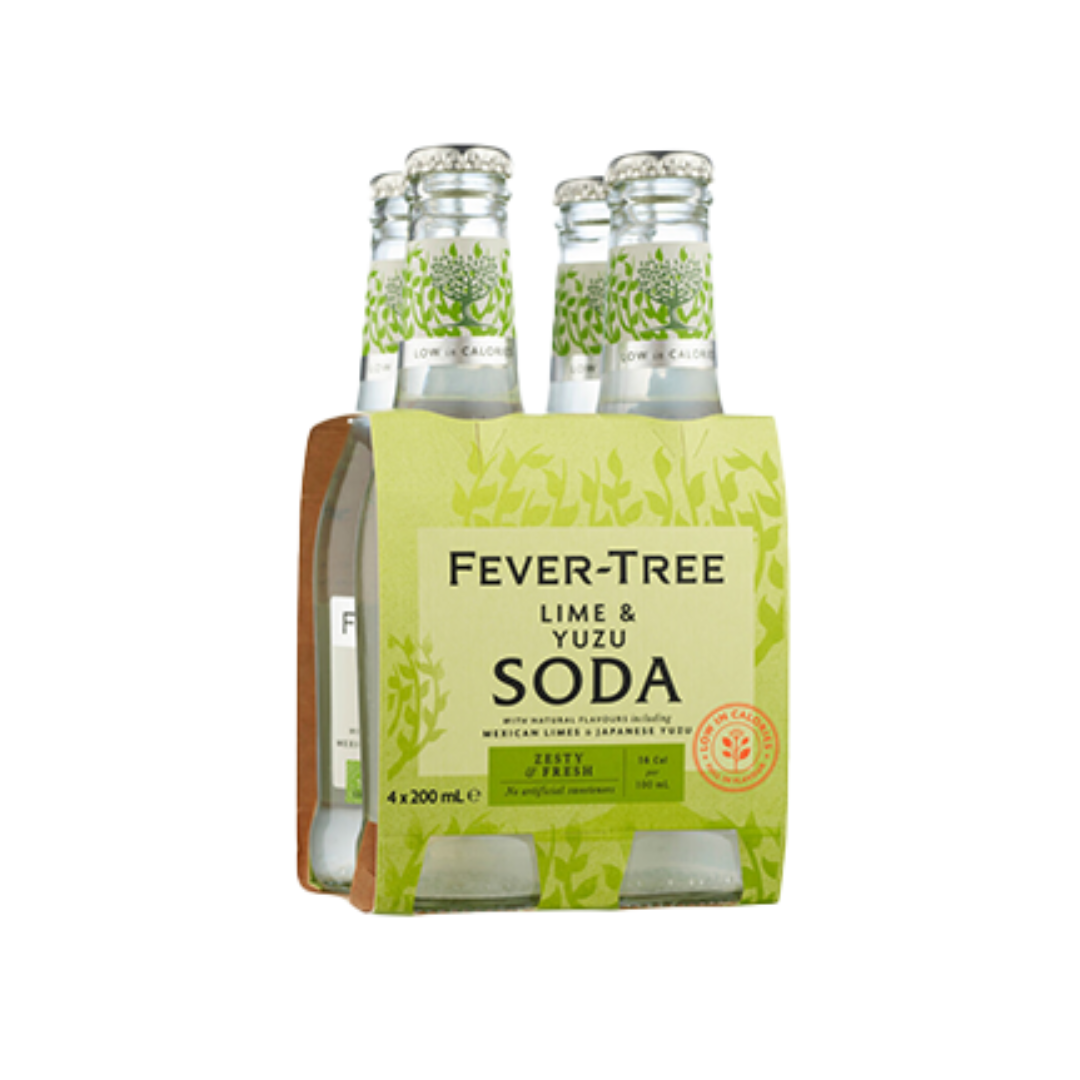 Fever-Tree Lime and Yuzu Soda 4x200ml – Blush Gin